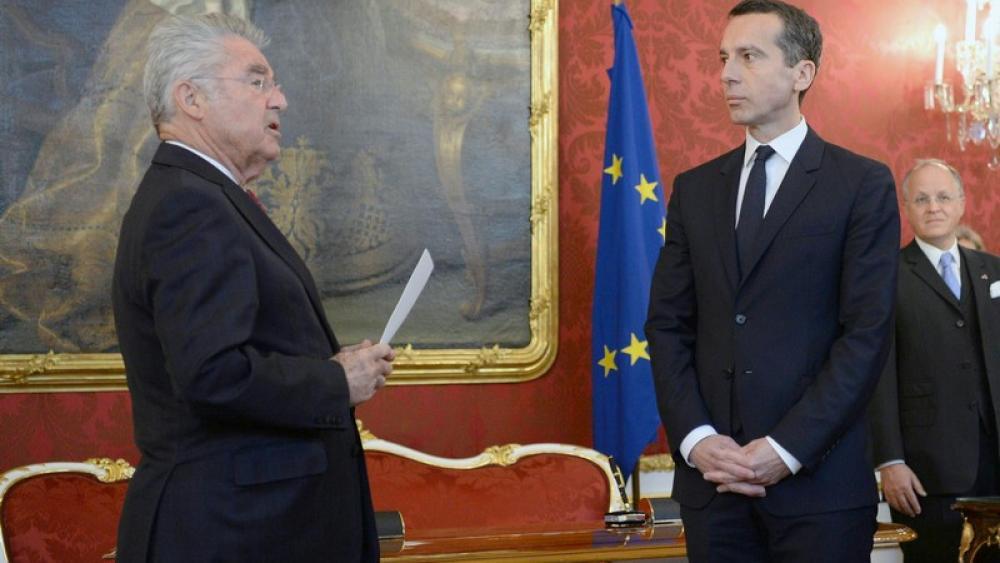 Neuer Bundeskanzler Kern angelobt