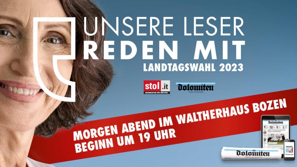 Morgen in Bozen: Elefantenrunde bei „Unsere Leser reden mit“ - Politik ...