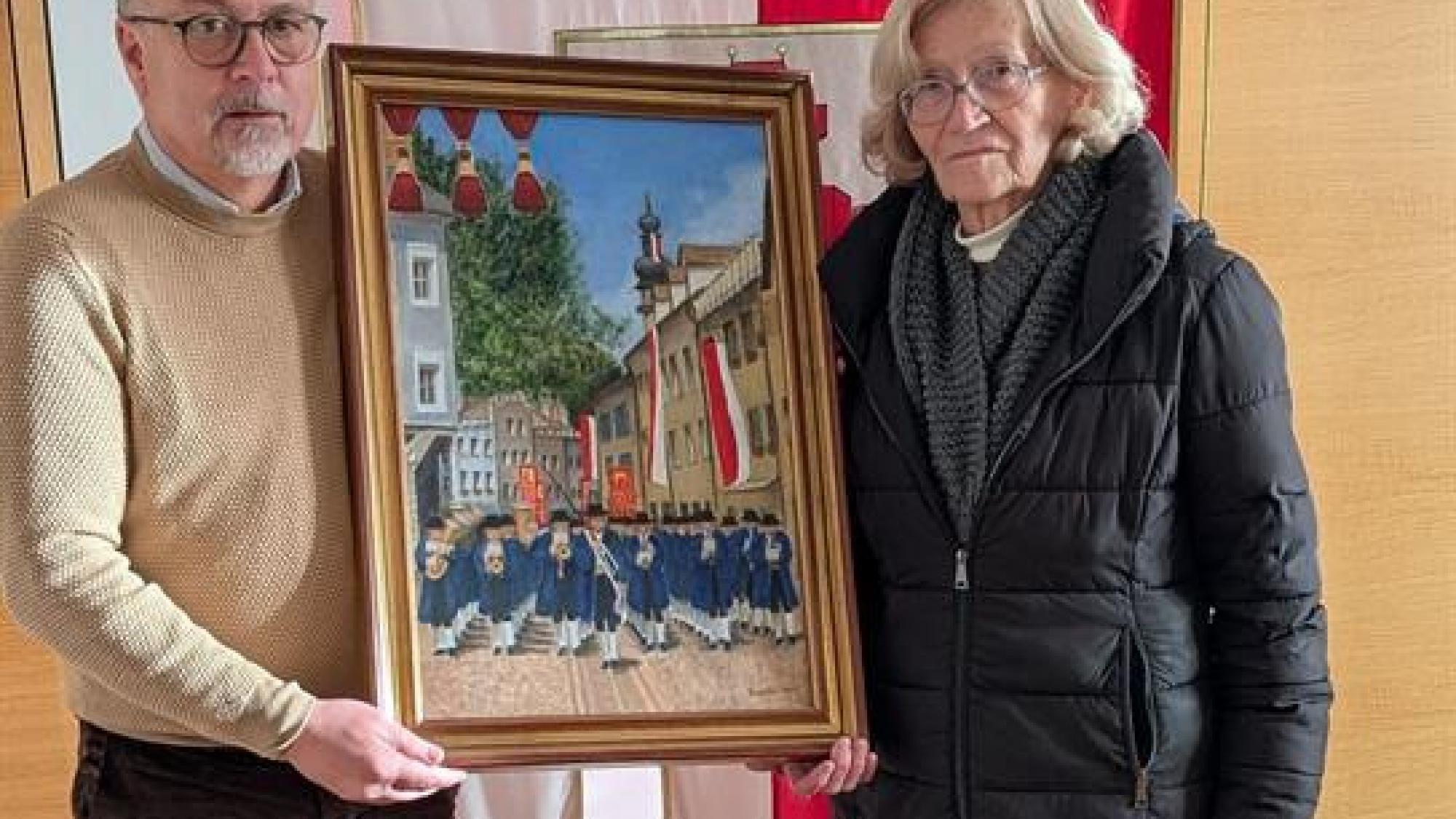Ein besonderes Geschenk für Bürgermeister Bruno Wolf - Stadtgemeinde ...