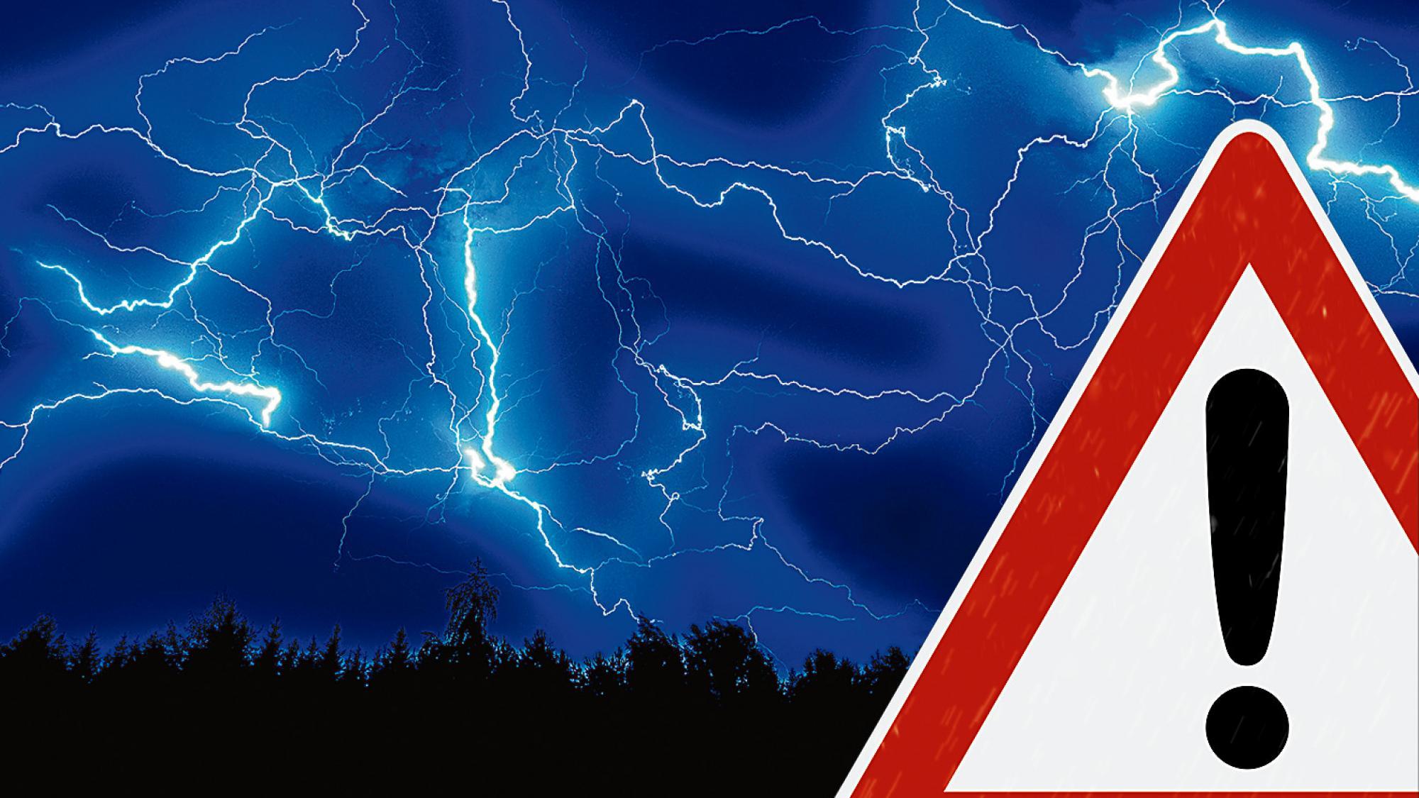 Aufmerksamkeitsstufe ALFA: Starker Regen und Wind – Tipps zum Verhalten ...