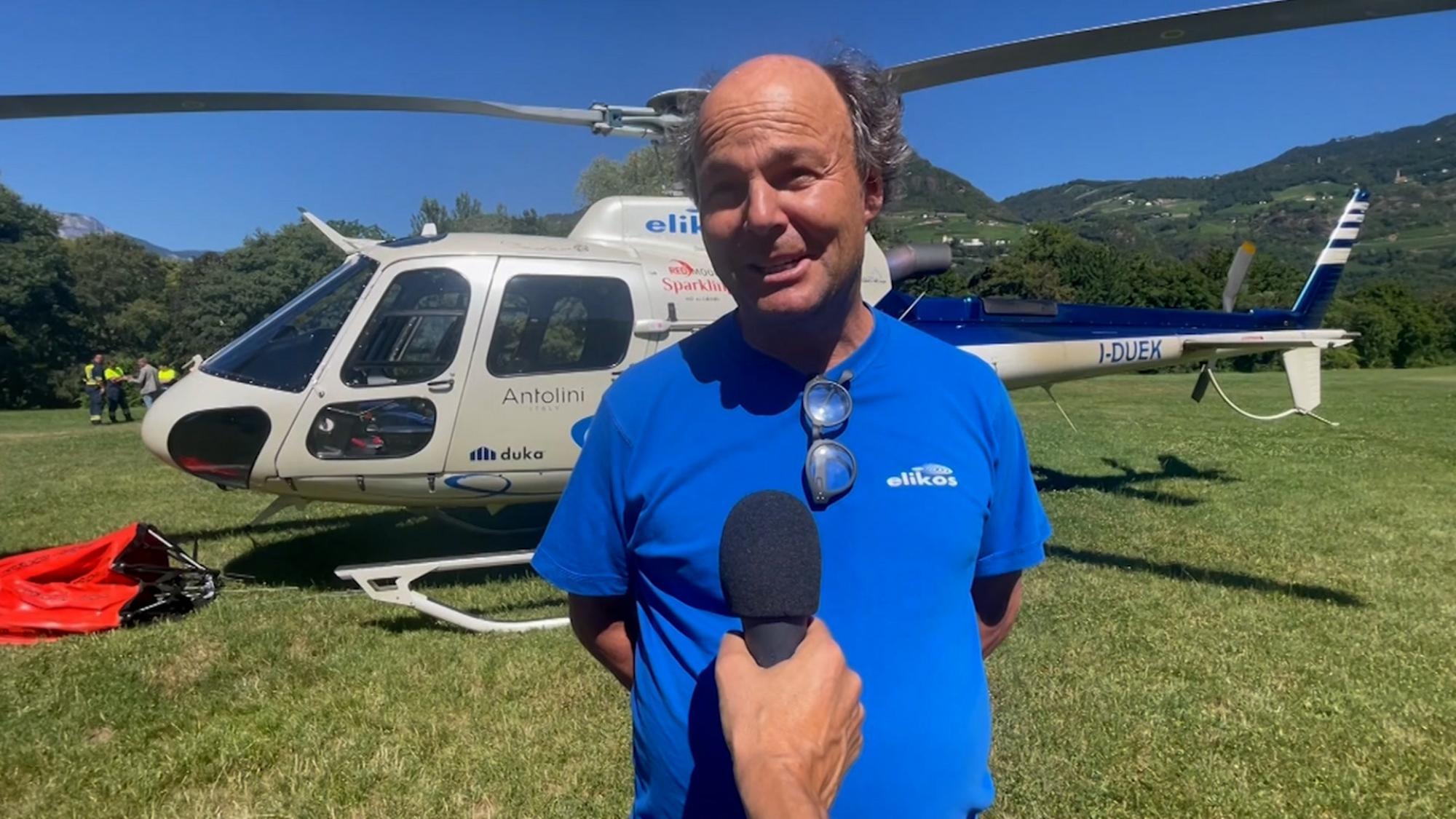 Hubschrauberpilot Gabriel Kostner erklärt den Löscheinsatz - Videos ...