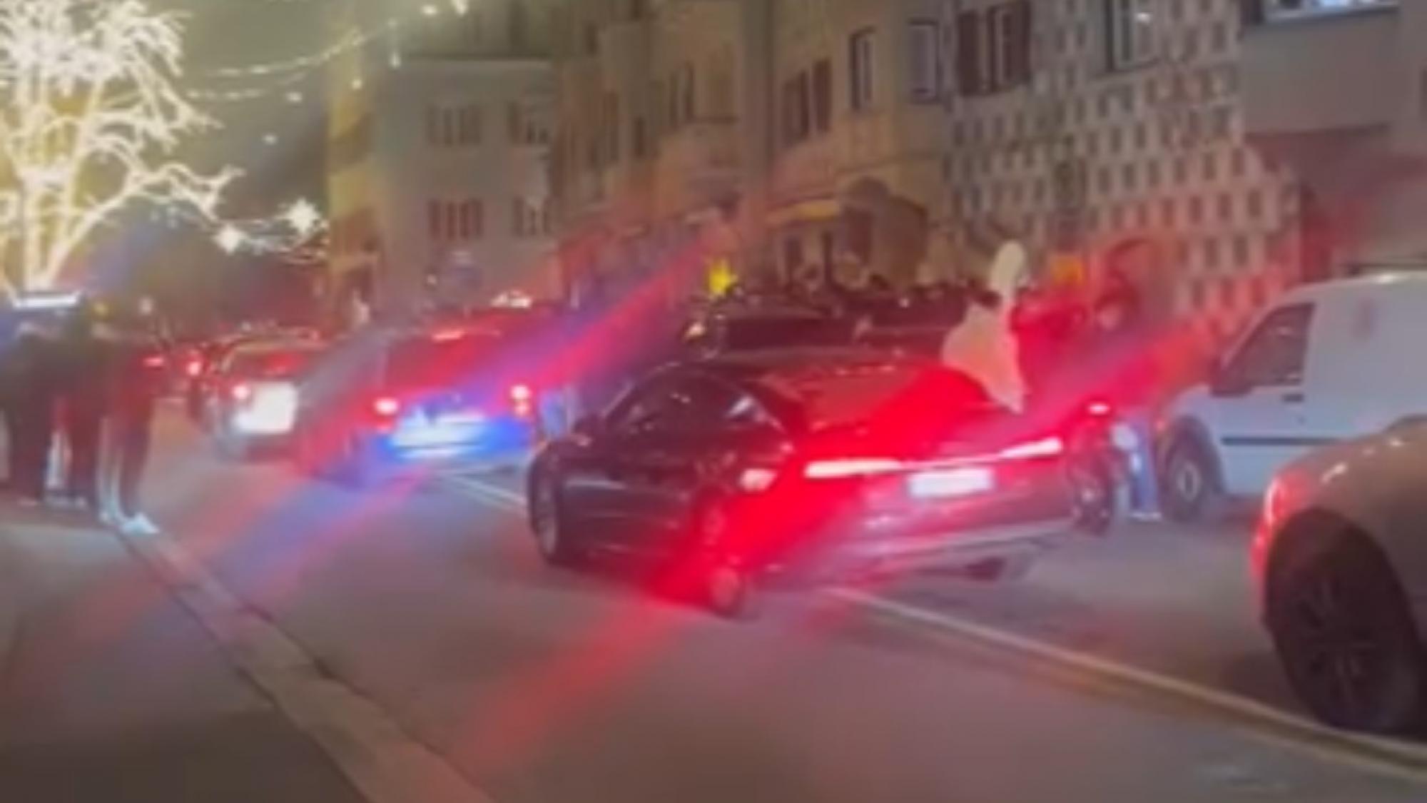 Reifenquietschen, Hupkonzert, Chaos in Meran - Chronik | stol.it